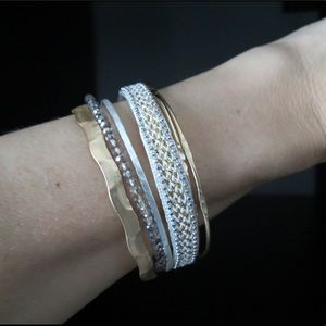 Jewelry | Layered Gold Bangle | Poshmark